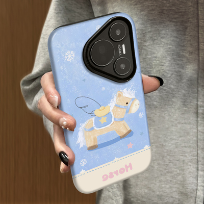 2026马年新年款适用华为Pura80pro手机壳huaweiPura80Ultra新款70高级红色p60套p40本命年50雪花小马