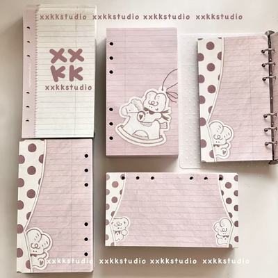 xxkk炫炫酷酷丨原创A6per活页内页复古粉