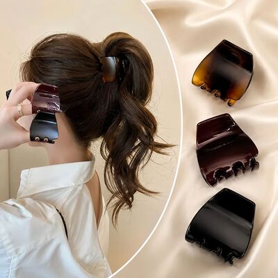 High End Tortoiseshell Hair Clip. High Ponytail Fixed Artifa