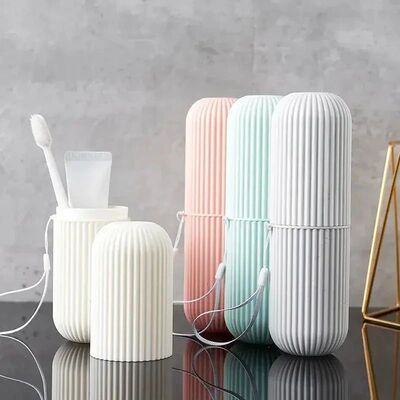 Portable Travel Toothbrush Toothpaste Storage Box, Reusable,
