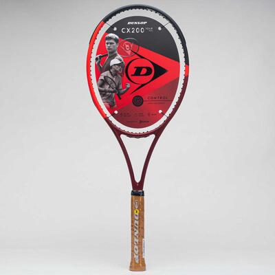 海外代购Dunlop/邓禄普网球拍高稳定性吸震舒适碳纤维红黑配色