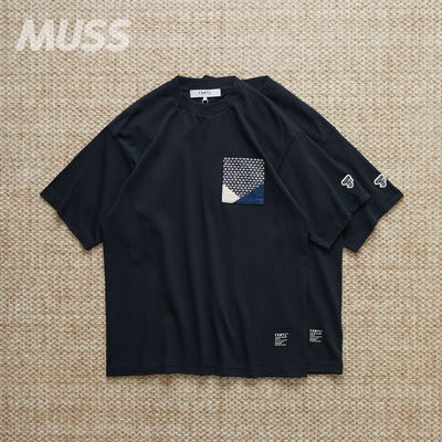 FDMTL宽松纯棉盎司针织贴布短袖