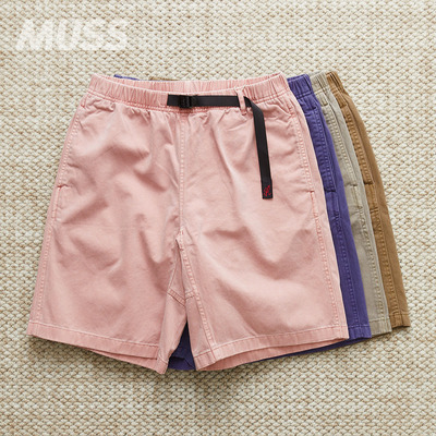 GRAMICCI复古染色斜纹布休闲短裤