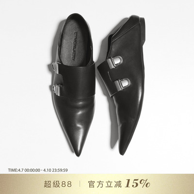 DYMONLATRY尖头平底女巫鞋