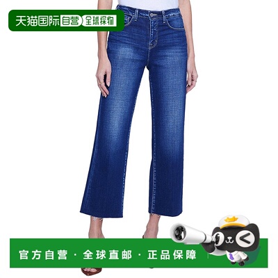 自营 l'agenceL’AGENCE万达高帮卡森阔腿牛仔裤-多码 美国奥莱直