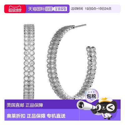 自营geneviveGv Sterling Silver with Clear Cubic Zirconia Ope