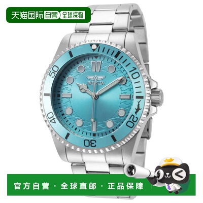 自营Invicta Men's Pro Diver 43mm石英手表IN-50507-银色 美国