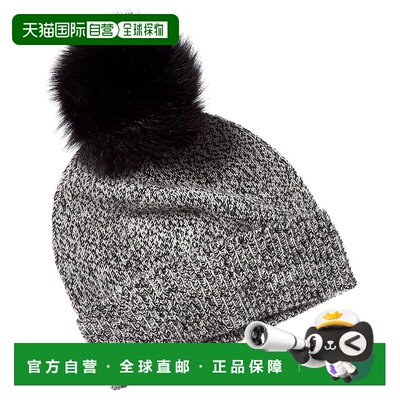自营sofiacashmere Marl Cashmere Hat - black 美国奥莱直发帽子