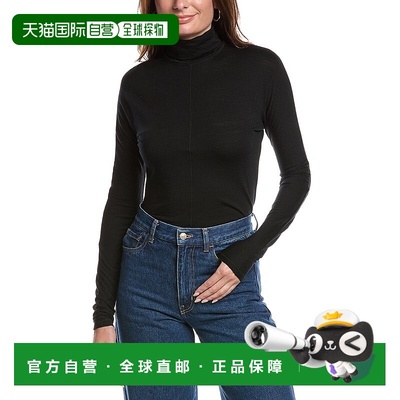 自营Lafayette 148 New York Alani Top - black 美国奥莱直发