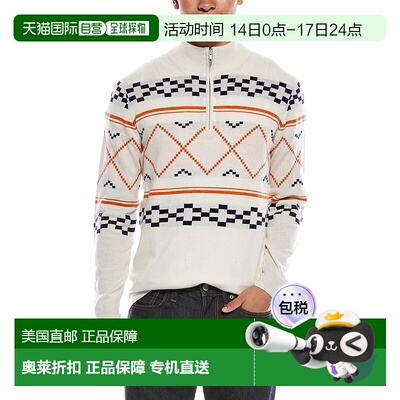 自营Brodie Cashmere Fairisle Wool & Cashmere-Blend 1/4-Zip M