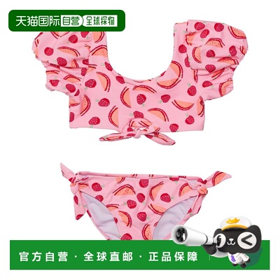 自营Snapper Rock Berry Sweet Knot Front Bikini - pink 美国奥