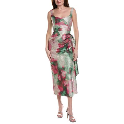 自营Lela Rose Scoop Neck Florence Sheath Dress - multi 美国