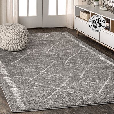 jonathan yZaina Moroccan Beni Souk Area Rug - 灰色/奶油色 【
