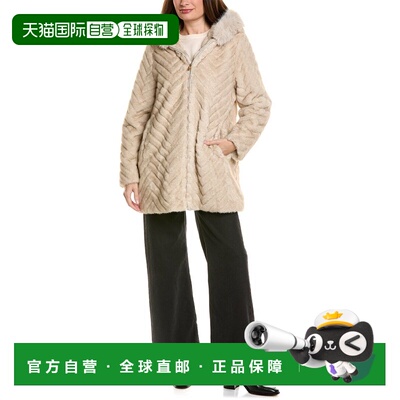 自营Via Spiga连帽夹克-棕色 美国奥莱直发