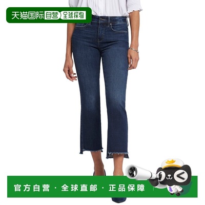 自营NYDJ Marilyn Lotus Gardens Ankle Crop Jean - black 美国