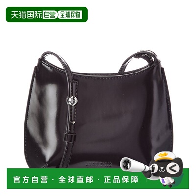 自营Jacquemus Le Lesser Bisou皮革肩包-黑色 美国奥莱直发