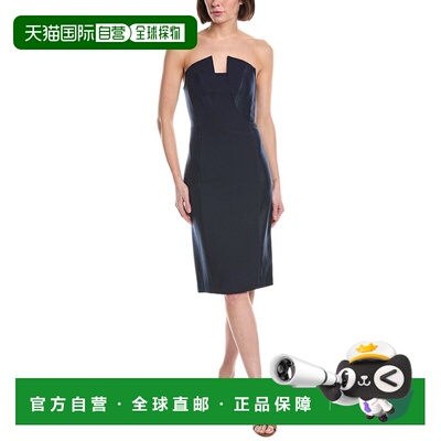 自营Black Halo Lena Sheath Dress - navy 美国奥莱直发连衣裙