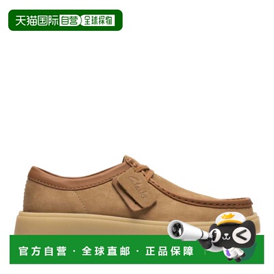 自营clarksTorview G棕色莫卡辛风格皮革运动鞋-neutrals 美国奥
