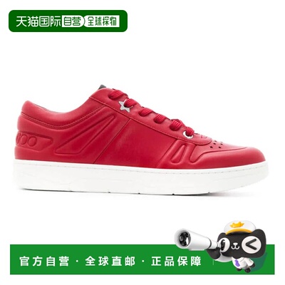 自营Jimmy Choo Men's Hawaii/M Red Calf Leather Trainers - re