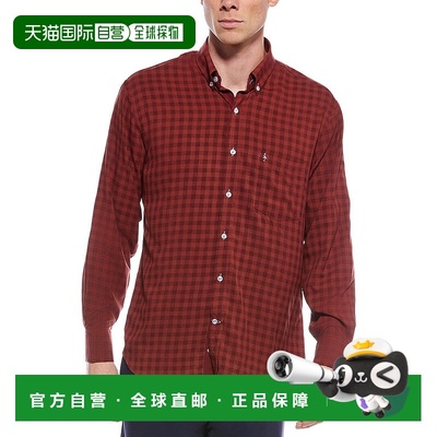 自营tailorbyrdTailorBryd Gingham Printed Performance Shirt -