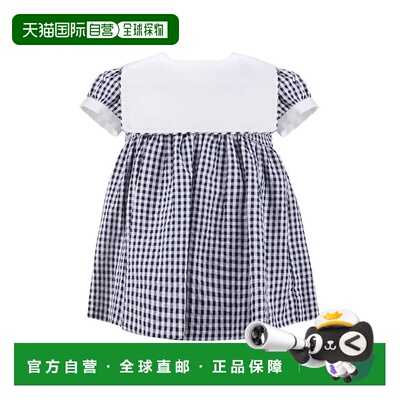 自营Carriage Boutique Check Dress - blue 美国奥莱直发