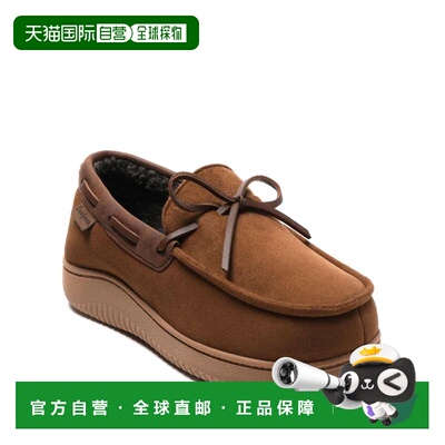 自营Dearfoams Men's Pierce Microsuede Moccasin House Shoe Sl