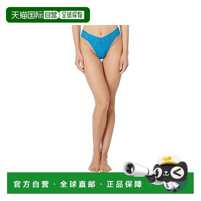 自营Hanky Panky Thong Womens  Ocean Eyes Blue Lace Detail Un