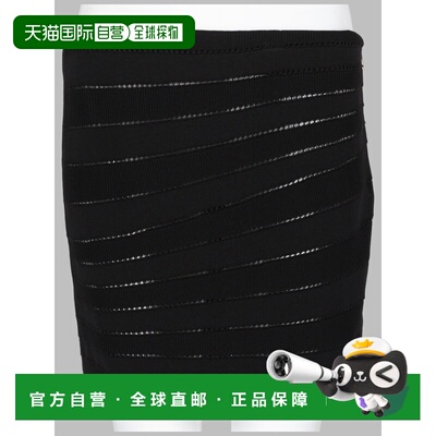 香港直邮Balmain 半身裙包臀裙 HF1LA695KK34_0PA