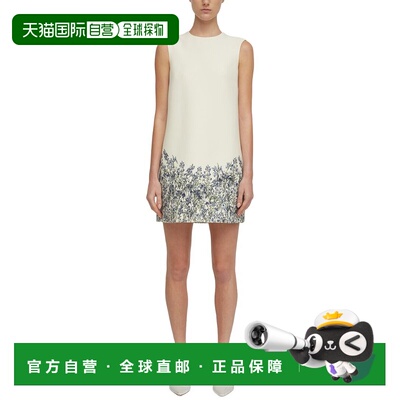 自营Adam Lippes Ani Wool & Silk-Blend Dress - blue 美国奥莱