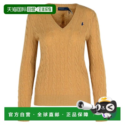 自营polo ralph lauren'Kimberly' 浅棕色羊绒混纺毛衣-中性色 美