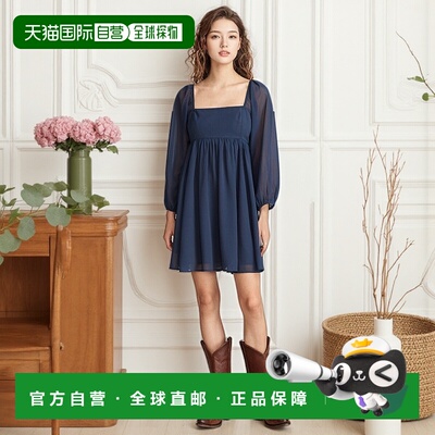 自营 Lucky Brand Women's Square Nk Long Slv Mini - medium da