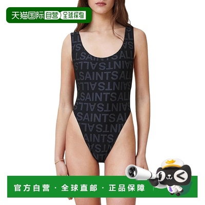 自营all saintsAllsaints Cay Swimsuits Womens  Black Undergro
