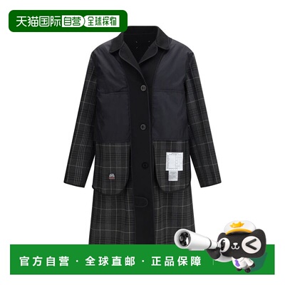 自营Maison Margiela Polyester Men's Coat - black 美国奥莱直