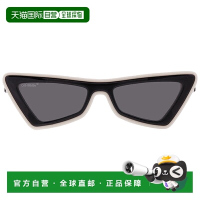 自营Off-White Artemisia Dark Grey Cat Eye Ladies Sunglasses