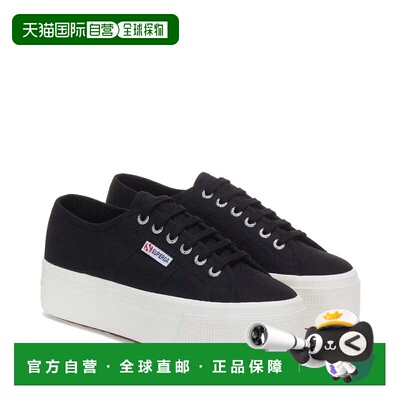 自营Superga 2790 S9111LW-ADK男女皆有黑色帆布厚底鞋RHS9365-