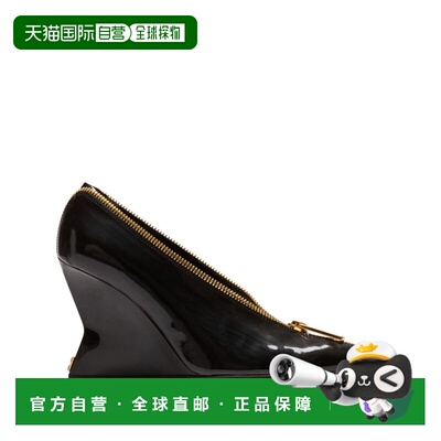 自营balmainPointed-Toe Heels with Sculptural Wedge - black
