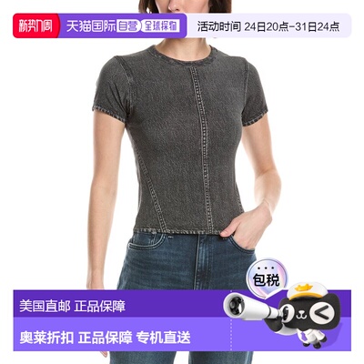 自营rag & bone Miramar Jersey Baby T-Shirt - black 美国奥莱
