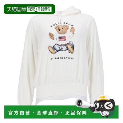 自营polo ralph laurenPolo熊泰迪连帽衫-白色 美国奥莱直发