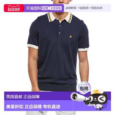 自营Brooks Brothers Contrast Polo Shirt - blue 美国奥莱直发