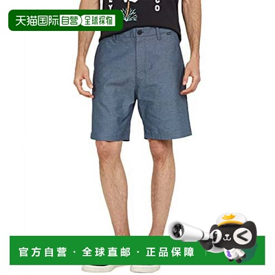 自营Men's Hurley H2O-Dri Breathe Walkshorts  Blue Stretch Mo