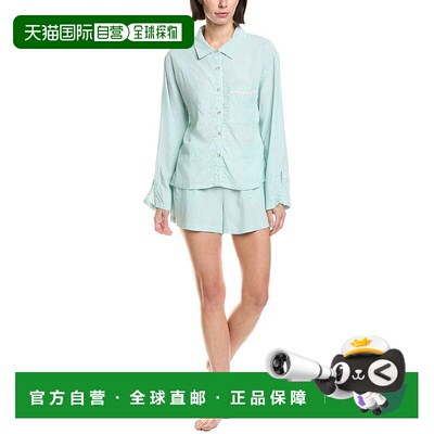 自营Honeydew 2pc Awaken Long Sleeve Shortie Set - green 美国