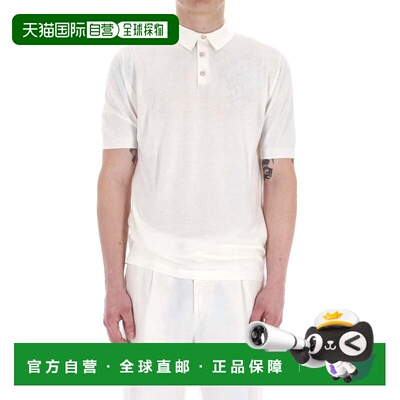 自营eleventy高级棉质polo衫-白色 美国奥莱直发