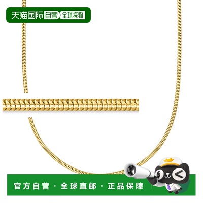 自营Ross-Simons Italian 2.4mm 18kt Gold Over Sterling Snake-