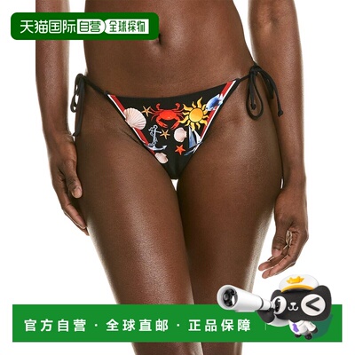 自营 WeWoreWhat领带比基尼底部-黑色 美国奥莱直发