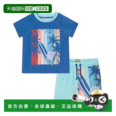 自营Andy & Evan x SpongeBob SquarePants Rashguard Set - blue