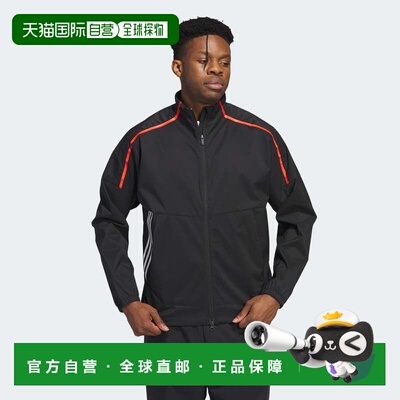 自营男款 adidas Core Provisional 全拉链夹克 - 黑色 美国奥莱