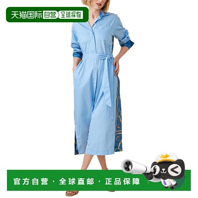 自营J.McLaughlin Quince Dress - blue/white 美国奥莱直发
