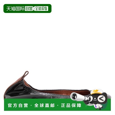自营Lanvin Patent Leather Ballerina Flats - black 美国奥莱直