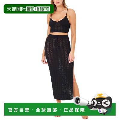 自营 l spaceL*Space甜蜜对话上衣-黑色 美国奥莱直发新款泳衣
