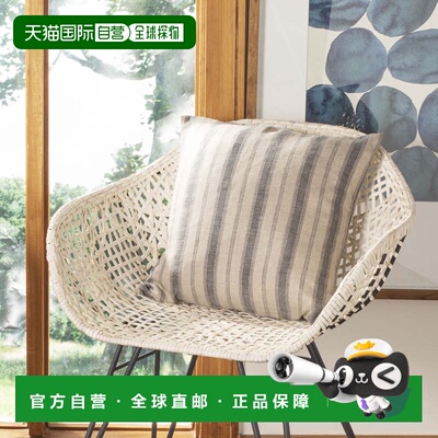 自营Safavieh Varina 枕头 - 蓝色 / 自然色 美国奥莱直发